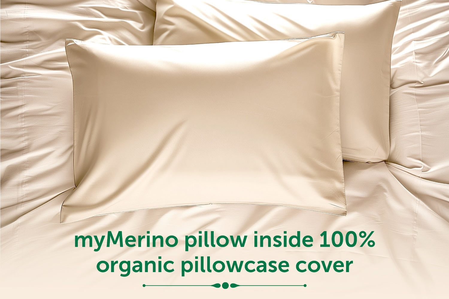Sleep & Beyond myMerino Organic Merino Wool Pillow | Natural Linens